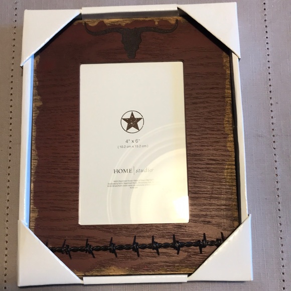 Home Studio | Accents | Western Picture Frame Red Distressed Wood With ...